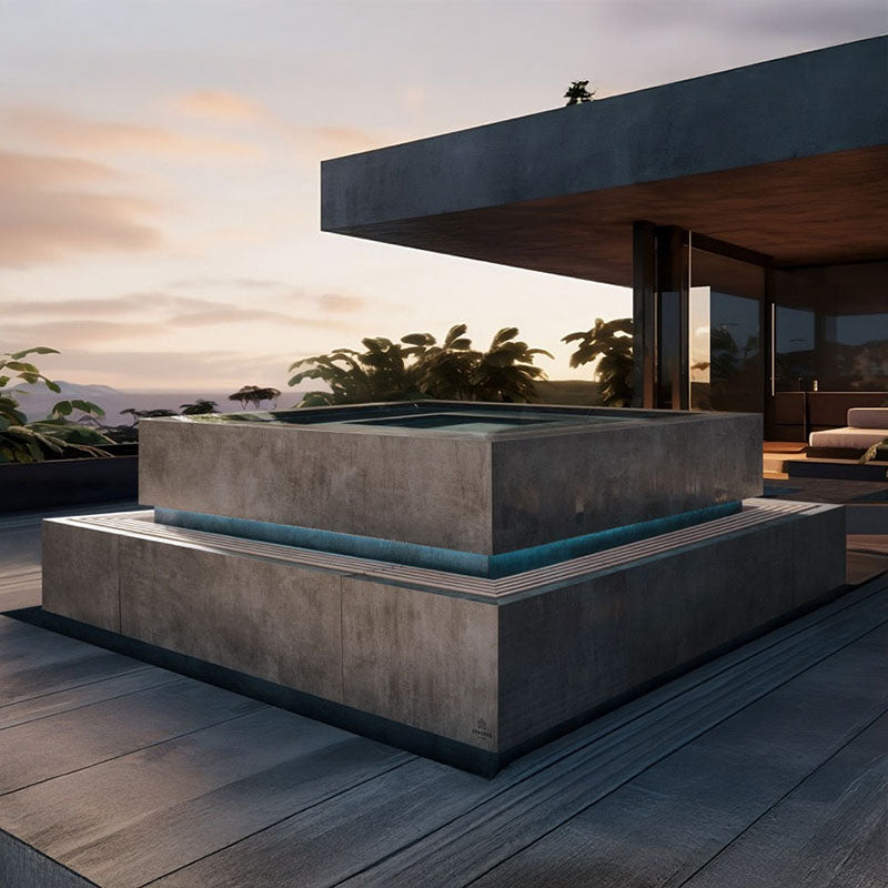 Chronos Cube 300 – Luxury Zero Edge Infinity Whirlpool