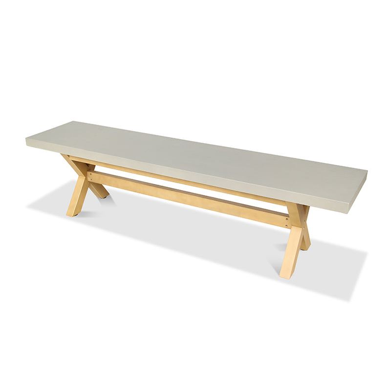 Luna 8 Seater Rectangular Dining Table with Bench Set